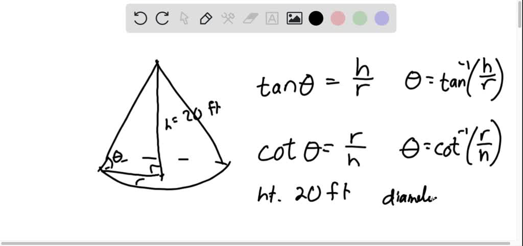 When granular materials? fall, they form conical piles. The angle of ...