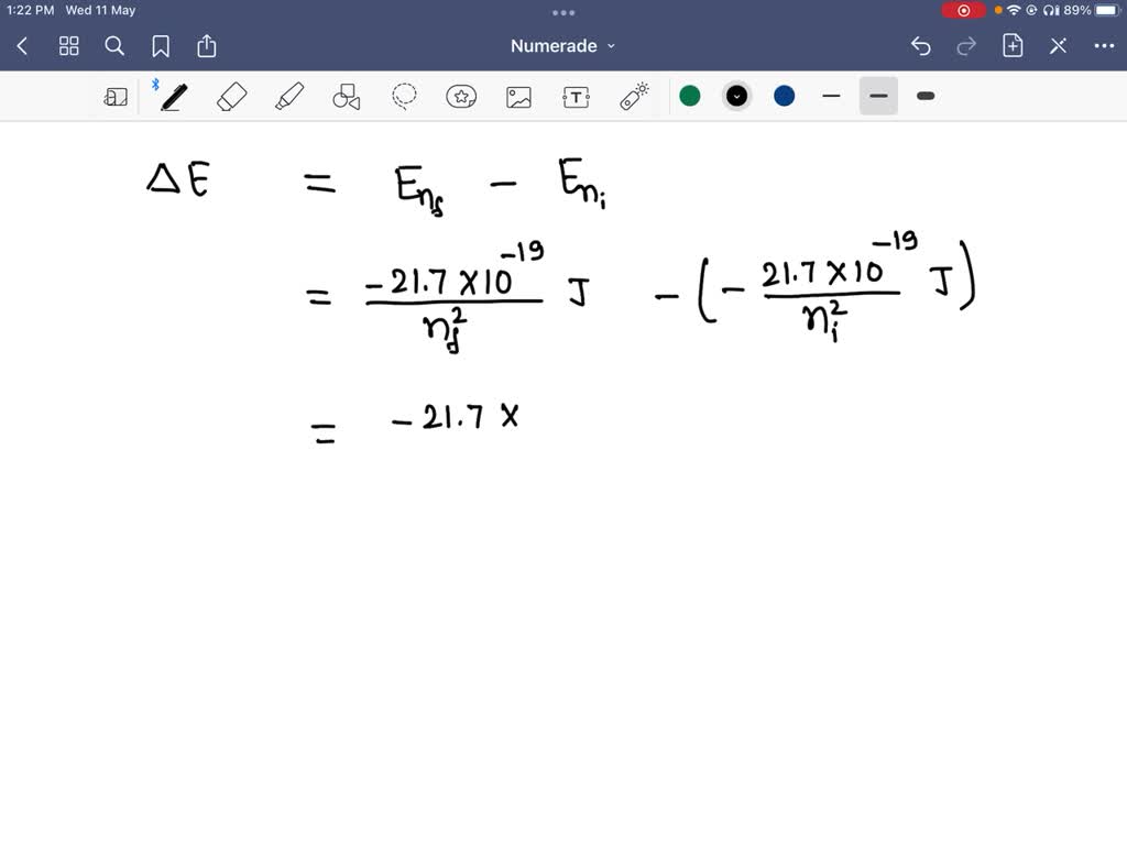 SOLVED: According to the Bohr model, the energy of the hydrogen atom is ...