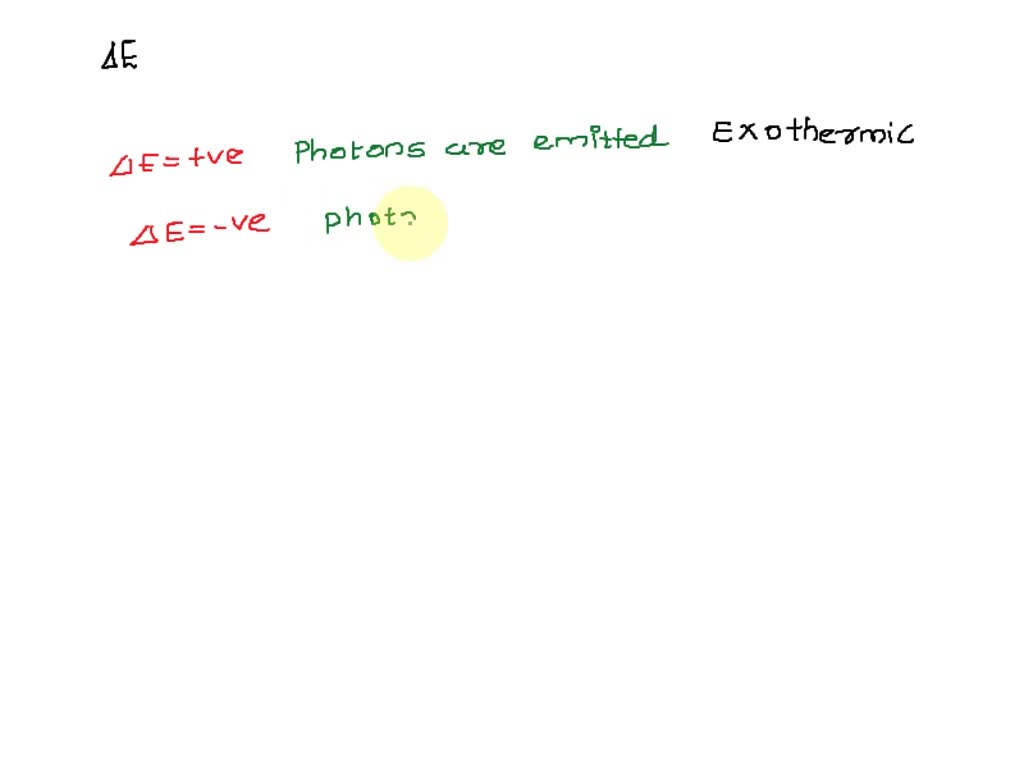 SOLVED: Explain the physical significance of a negative for delta E ... SOLVED: Explain the physical significance of a negative for delta E ...