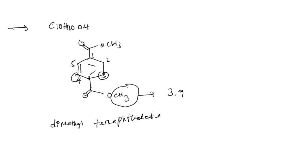 SOLVED: A compound with molecular formula C10H10O4 shows only two ...