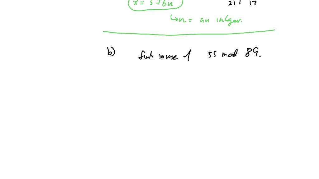 Solved Texts A 15x ≡ 9 Mod 18 Find The General Solution For X B