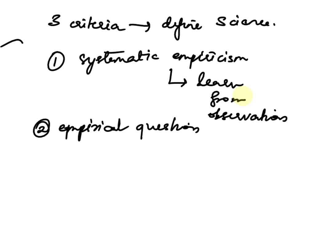 SOLVED: Describe the three hallmarks of science and explain how we can ...