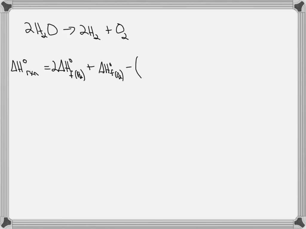 SOLVED: A mixture of hydrogen gas and oxygen gas are ignited and the ...