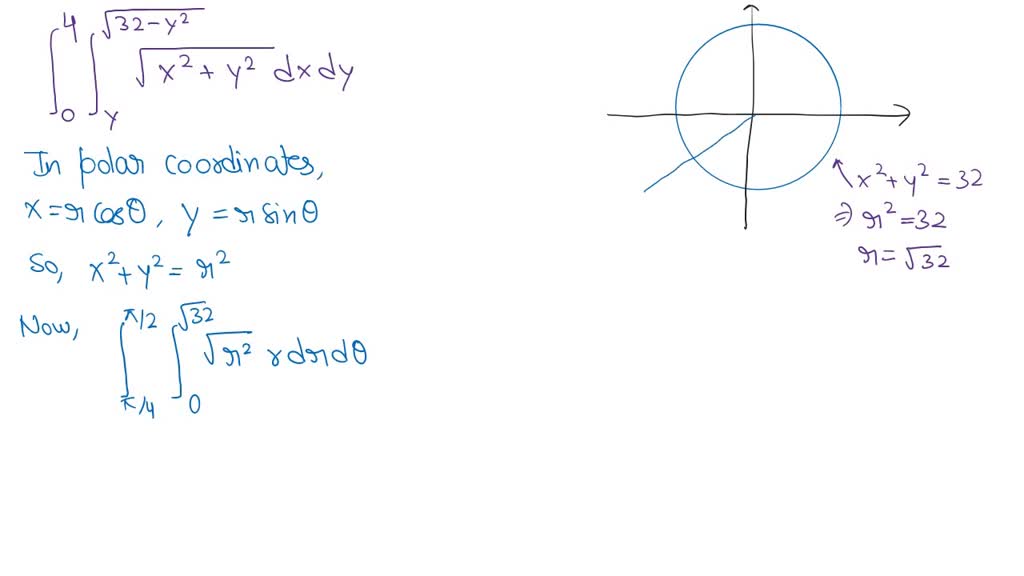 SOLVED Evaluate The Iterated Integral By Converting To Polar