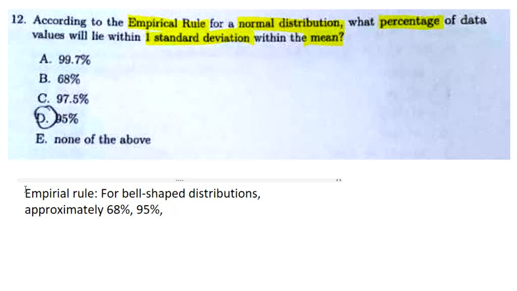 SOLVED: 2. What is the Empirical Rule and how does this rule apply to ...