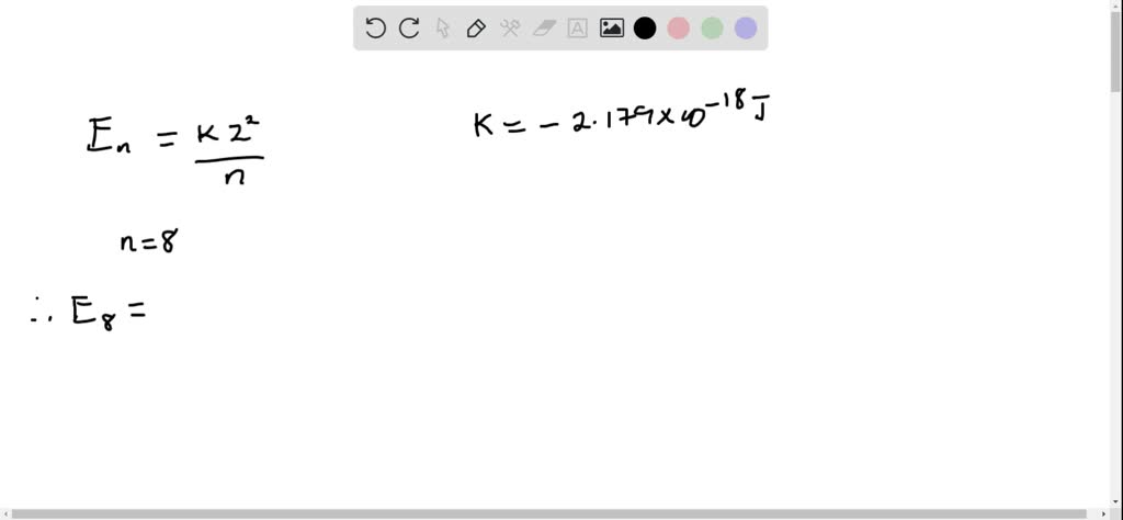 Solved Using The Bohr Model Determine The Energy Of An Electron With