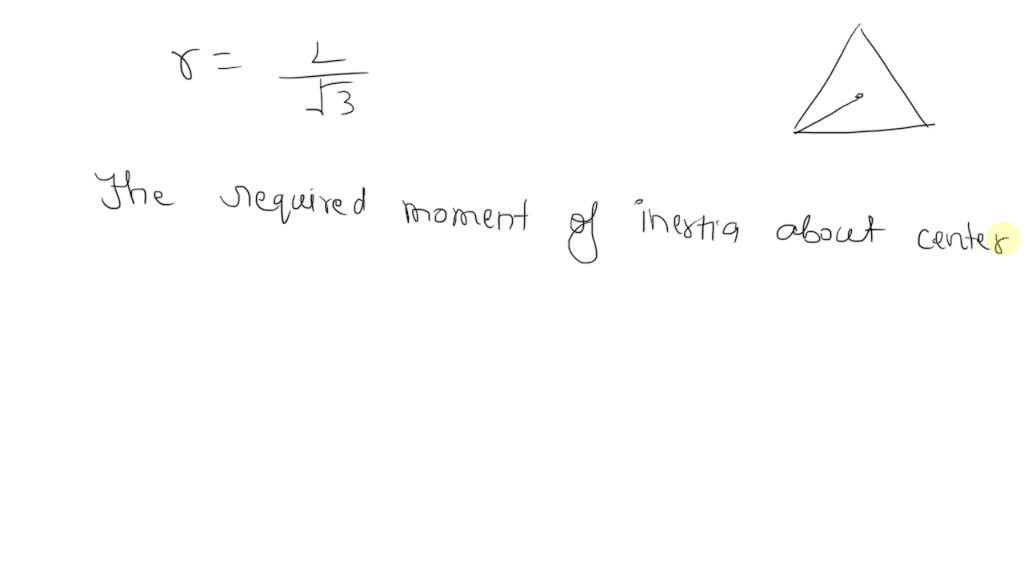 SOLVED: Three equal masses m are located at the vertices of an ...