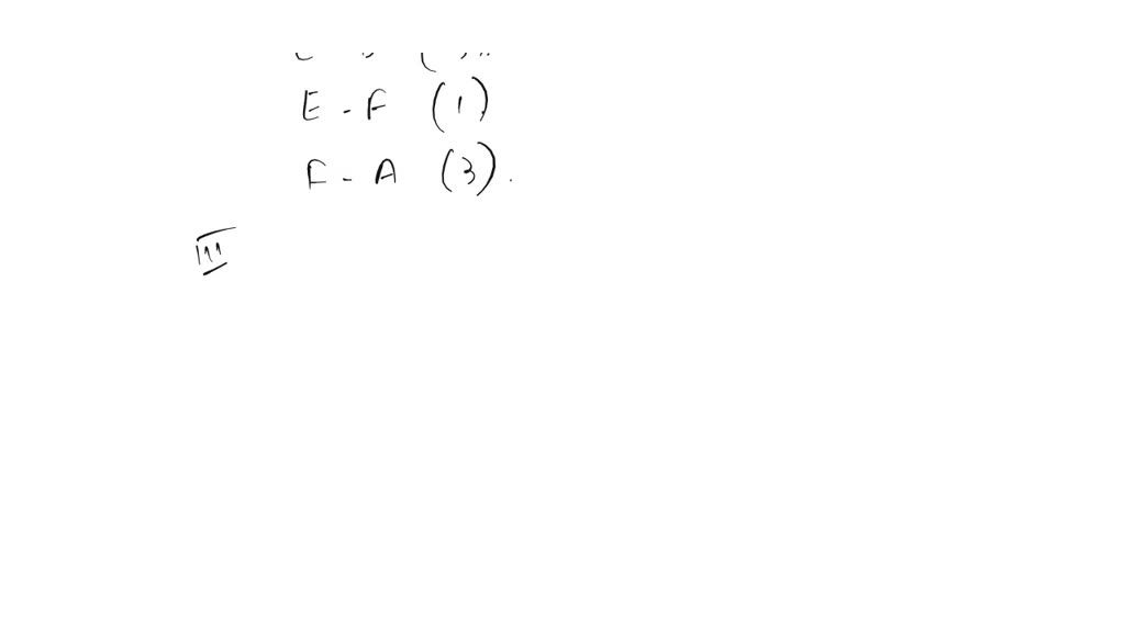 Video Solution Question 16 Consider The Following Weighted Graph Draw The Resulting Shortest