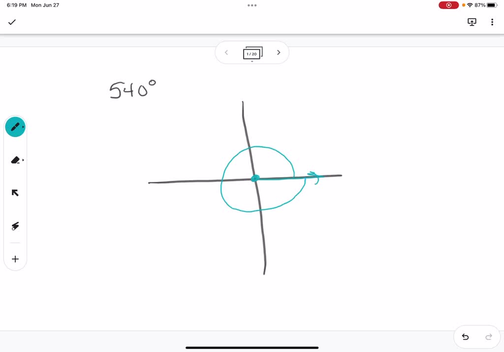 SOLVED: Draw each angle. 540^∘