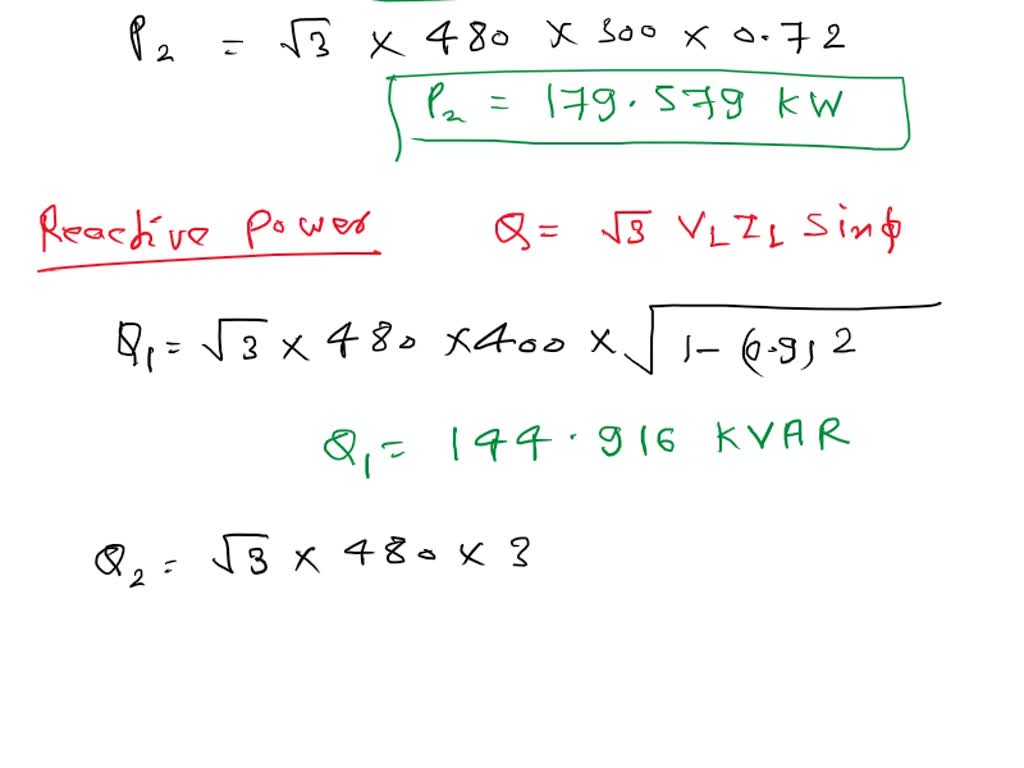 SOLVED: A three-phase distribution bus of a power system supplies a 500 ...