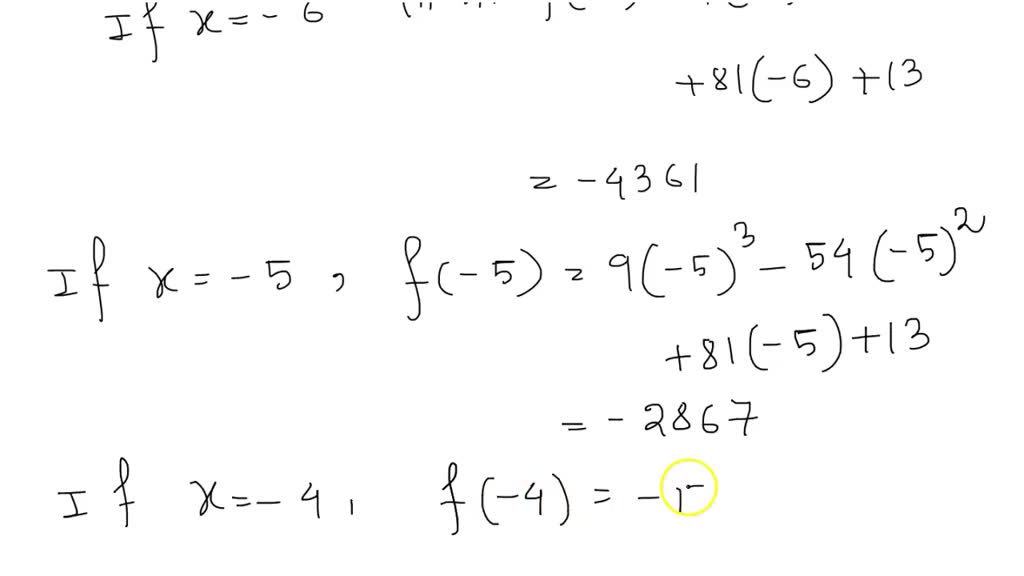 SOLVED: Find the absolute maximum and minimum values of f(x) = 9x^3 - 54x^2 + 81x + 13 on the ...