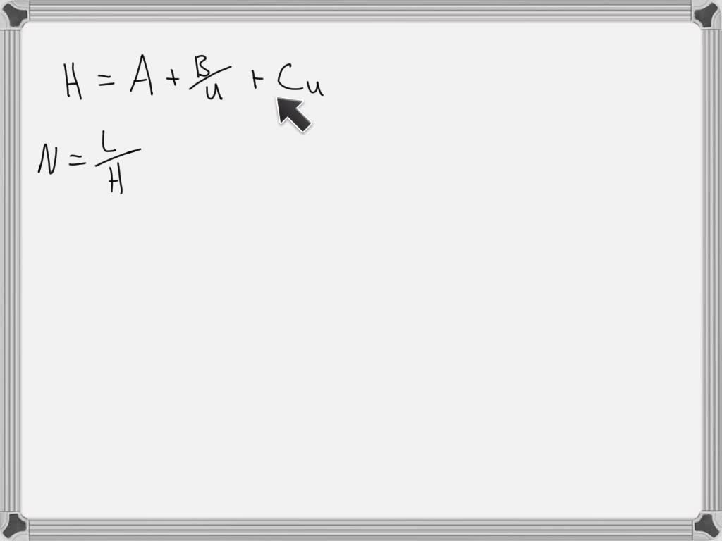 Using the knowledge of the van Deemter equation, rank the following ...