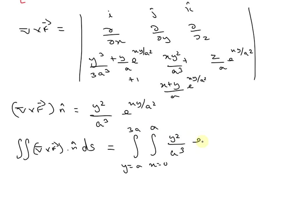 SOLVED: 3.28. A vector force field F is defined in Cartesian ...