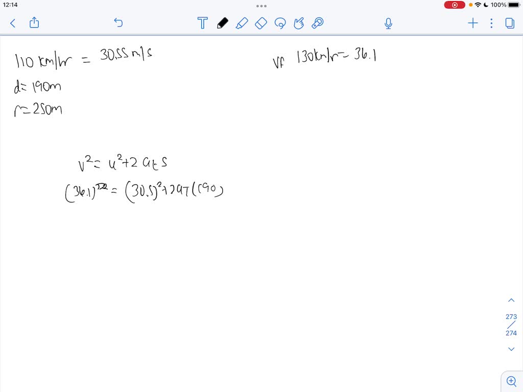 SOLVED: The speed of a racing car is increased at a constant rate from ...