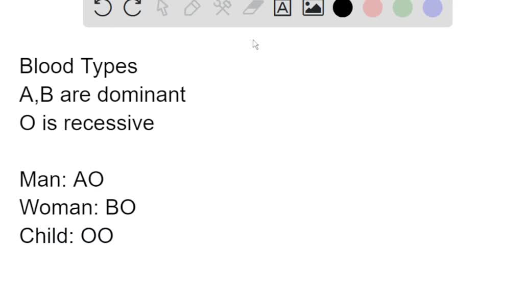 SOLVED: A man with type A blood marries a woman with type B blood ...