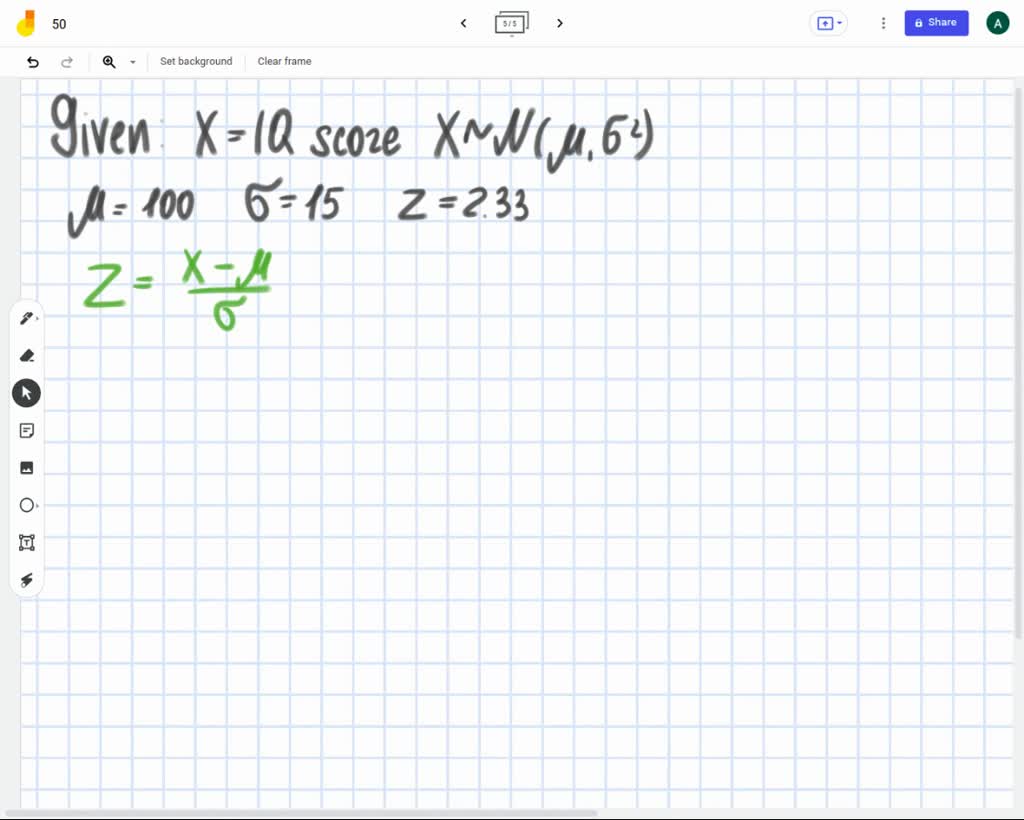SOLVED: IQ test scores are normally distributed with a mean of 100 and ...