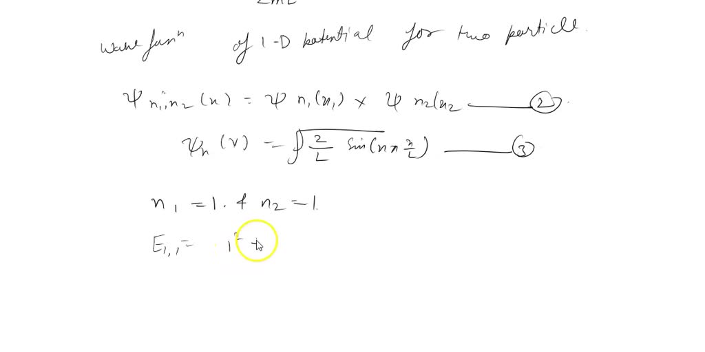 SOLVED: 6. Two identical particles of spin -1/2 are enclosed in a one-dimensional box potential ...