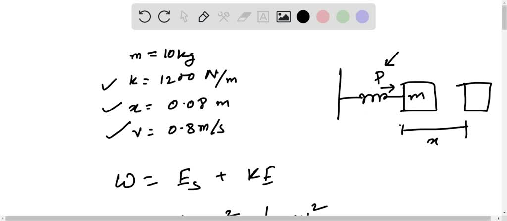 Solved 7 A 10 Kg Block On A Horizontal Frictionless Surface Is