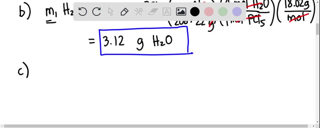 pcl5 + 4h2o → H3PO4 + 5HCl (a) How many total moles of acid are formed ...