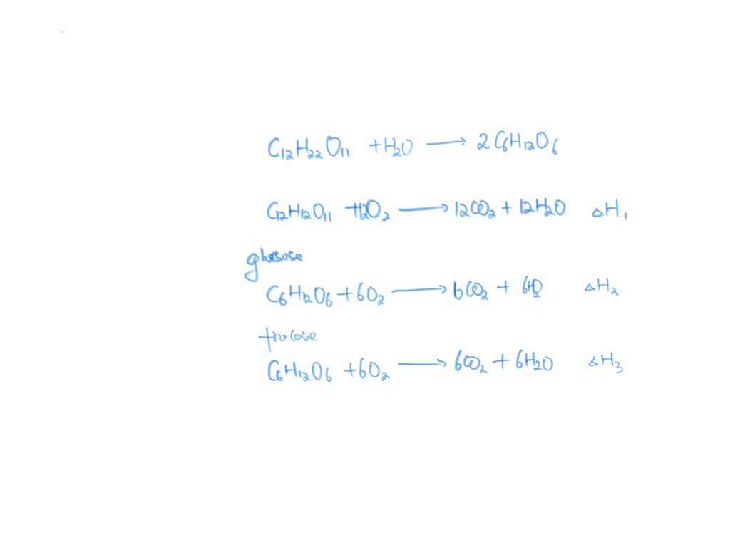SOLVED: Sucrose is a disaccharide made of two monosaccharides, glucose ...