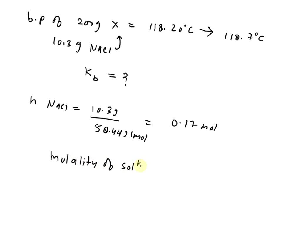 SOLVED: The normal boiling point of certain liquid X is 118.20 Â°C, but ...
