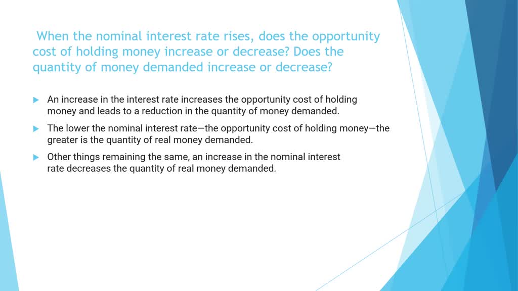 SOLVED: A) ratio of one money price to another. B) difference between ...