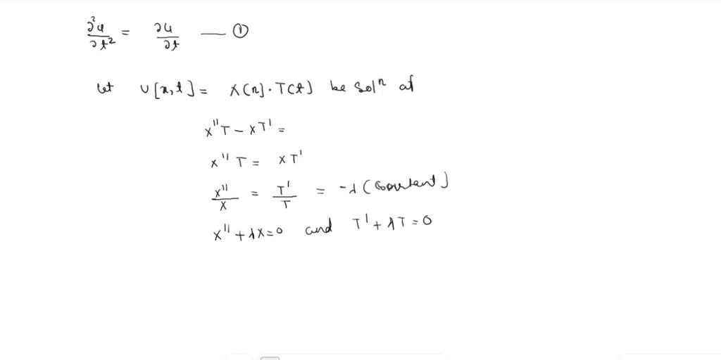 SOLVED: Using separation of variables, solve the differential equation ... SOLVED: Using separation of variables, solve the differential equation ...
