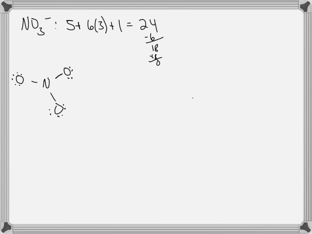 SOLVED: Draw the possible resonance structures for the nitrate ion ...