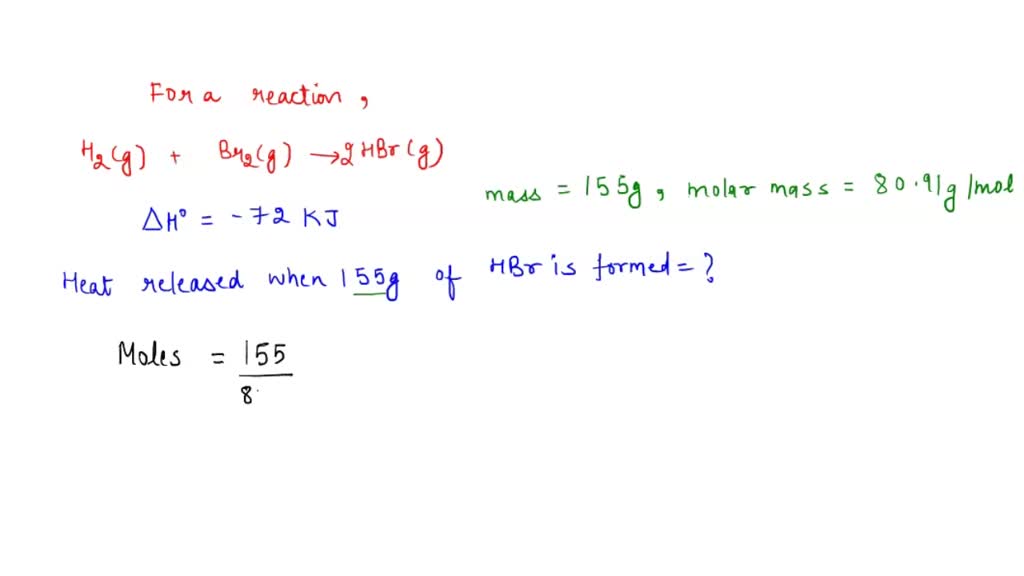 SOLVED: 7. The reaction below shows the formation of hydrogen bromide ...