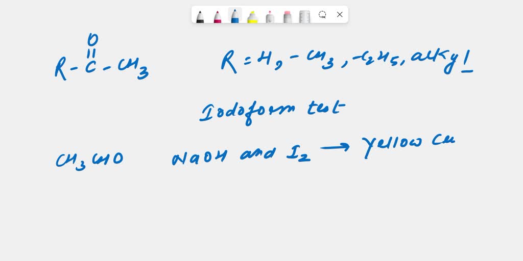 SOLVED: Class XII problem distinguish test between CH3CHO and C6H5CH2CHO