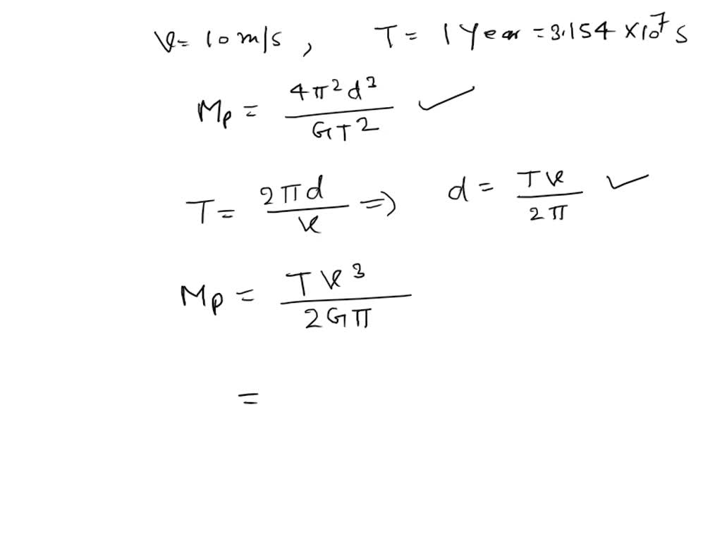 SOLVED: a) PLANETS: A spectrograph allows the measurement of the radial ...