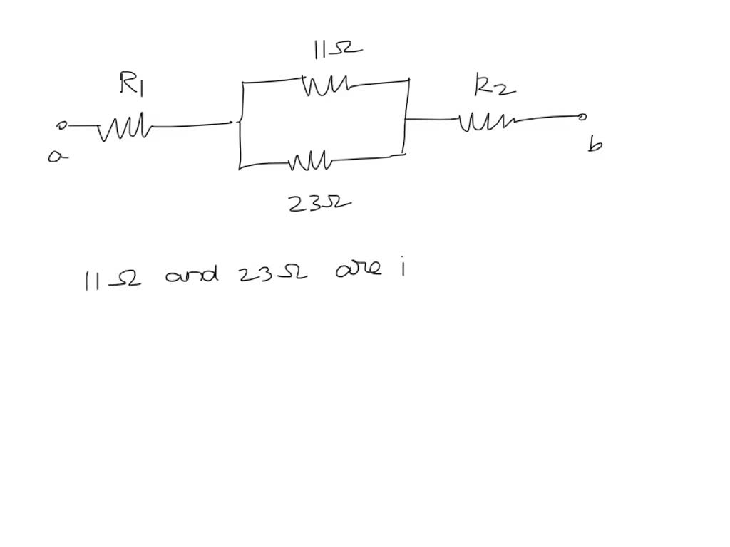SOLVED: Find the equivalent resistance Rab in the given circuit. Assume R = 13Î© and R2 = 1259Î ...