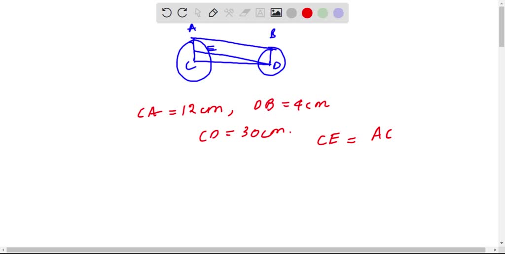 SOLVED: Two circles have radius of 4cm and 12 cm respectively: If the ...