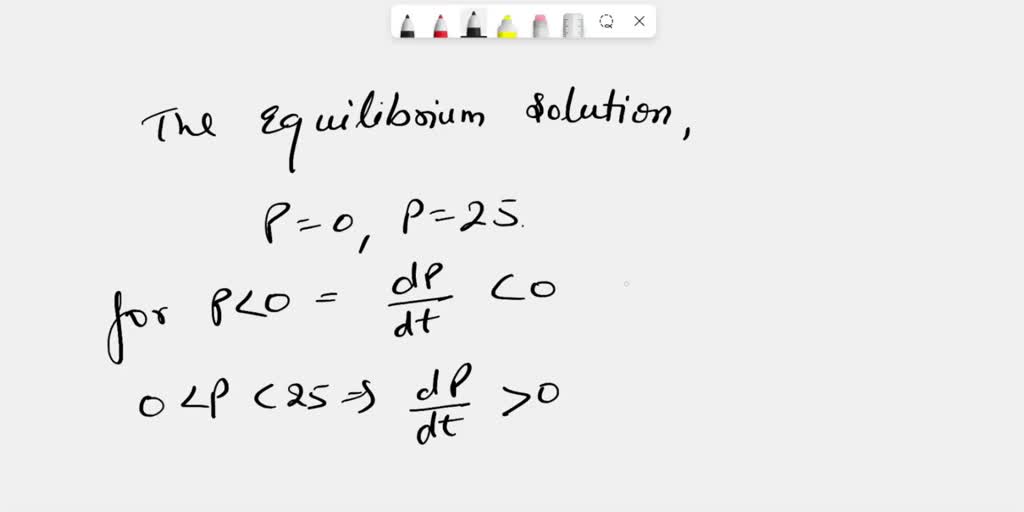 SOLVED: dP A mathematician at a fish hatchery has been using the differential equation 2P dt 25 ...