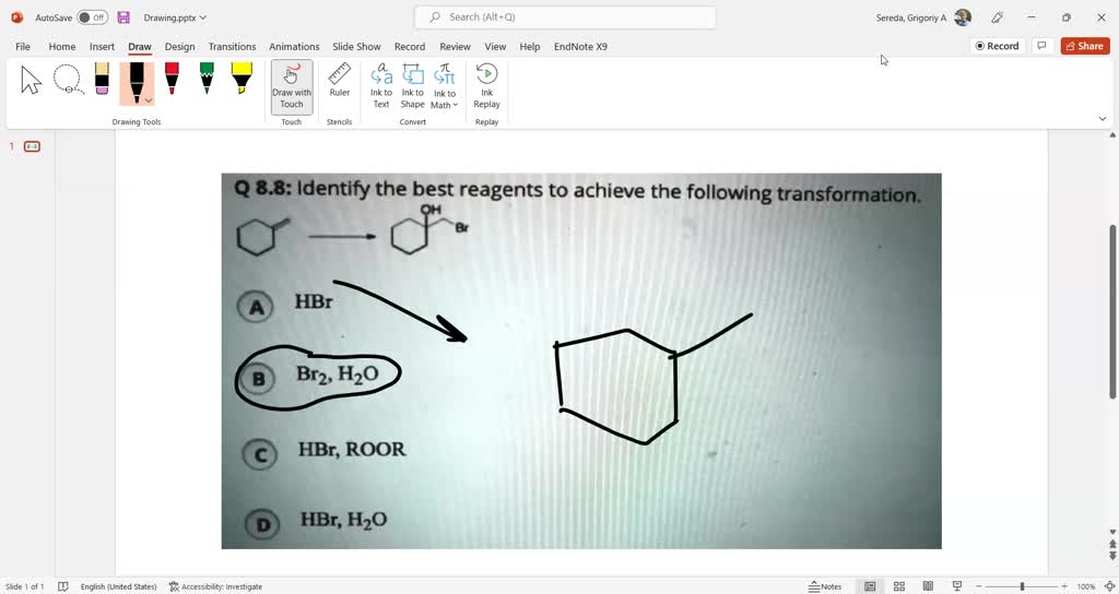 SOLVED: 8.8: Identify the best reagents to achieve the following ...