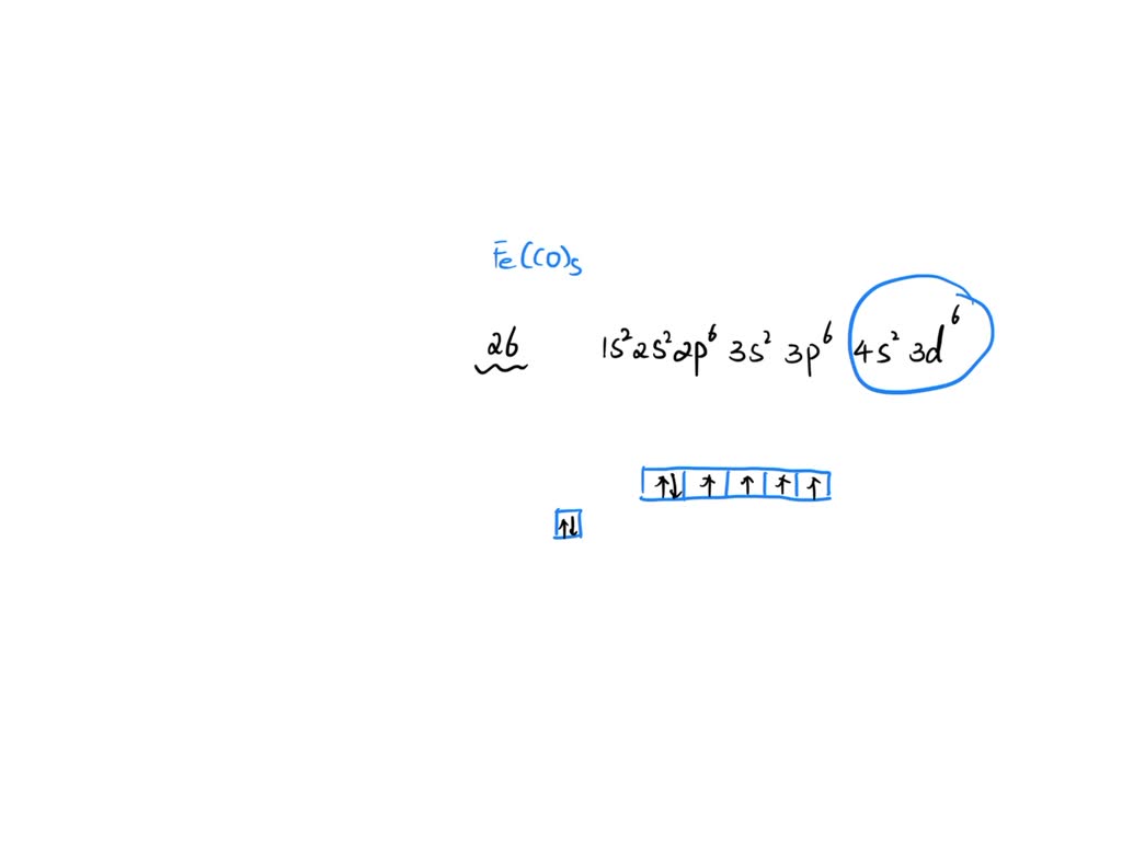 SOLVED: For the complex [Fe(CO)5] , write the hybridization, magnetic ...