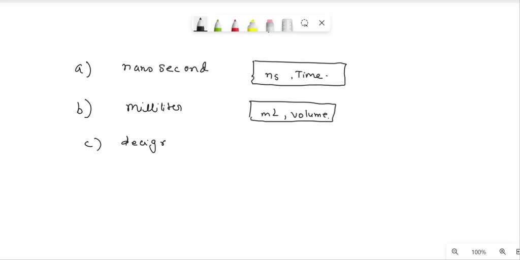 SOLVED: Give the SYMBOL for each of the following metric units and ...
