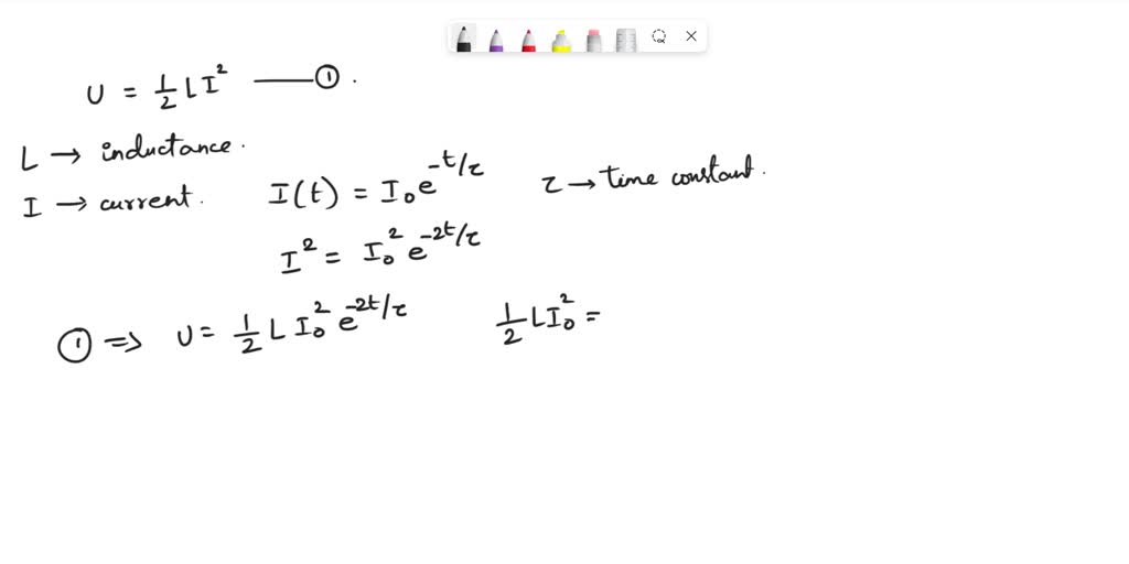 SOLVED: When the current in an R-L circuit is decaying, what fraction ...