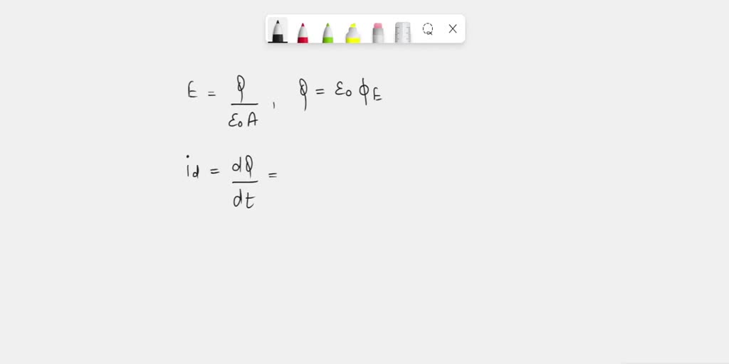 SOLVED: What is displacement current? Obtain an expression of ...