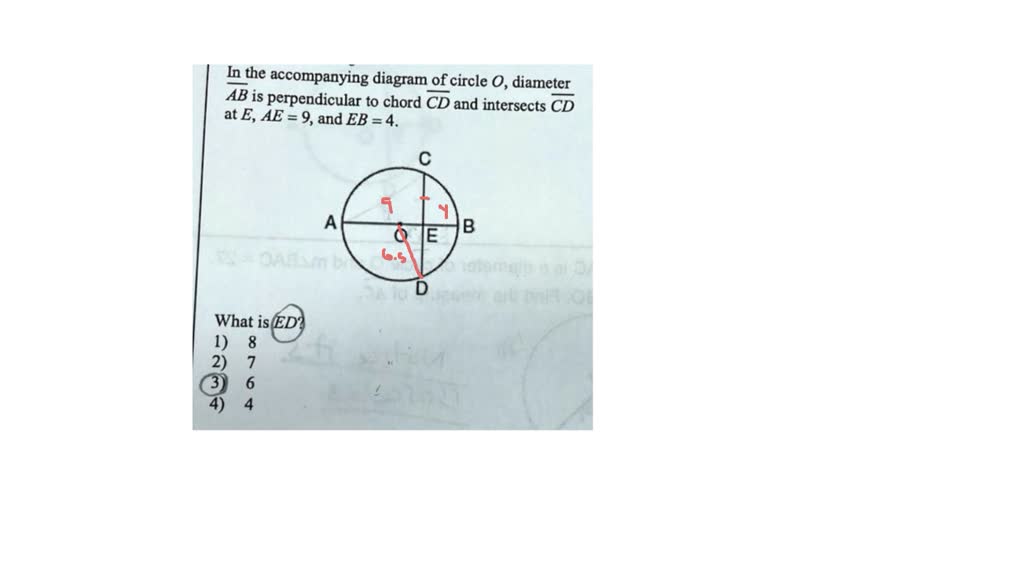 SOLVED: In the accompanying diagram of circle O with inscribed isosceles triangle ABC, AB = 4 cm ...