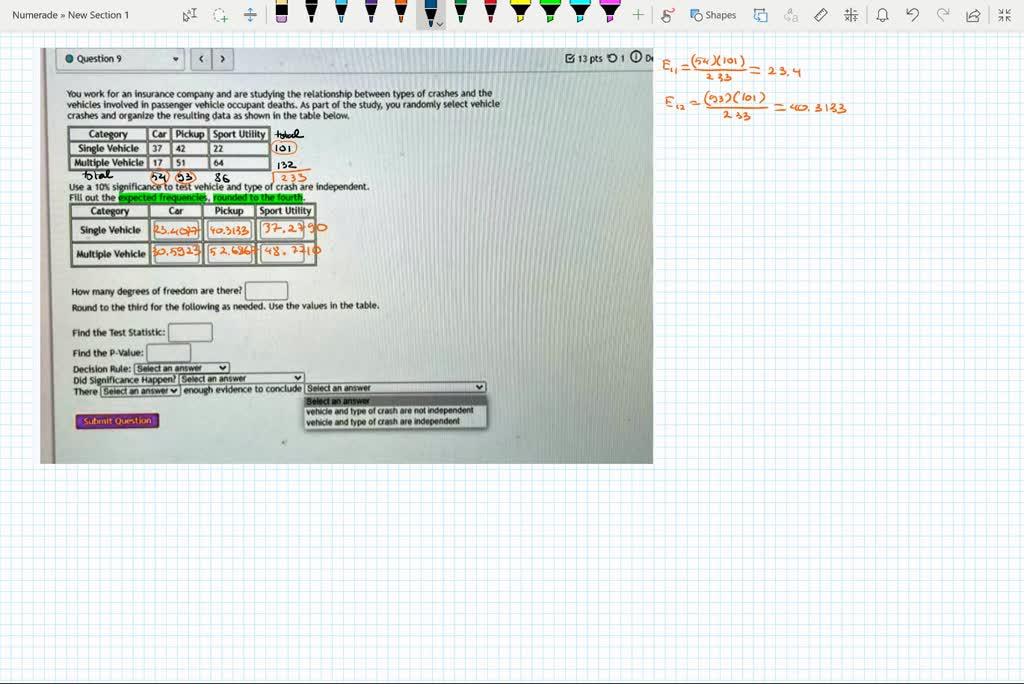 SOLVED: Data Set 19: Car Crash Tests 'Data are fram 2 | cars in crash ...