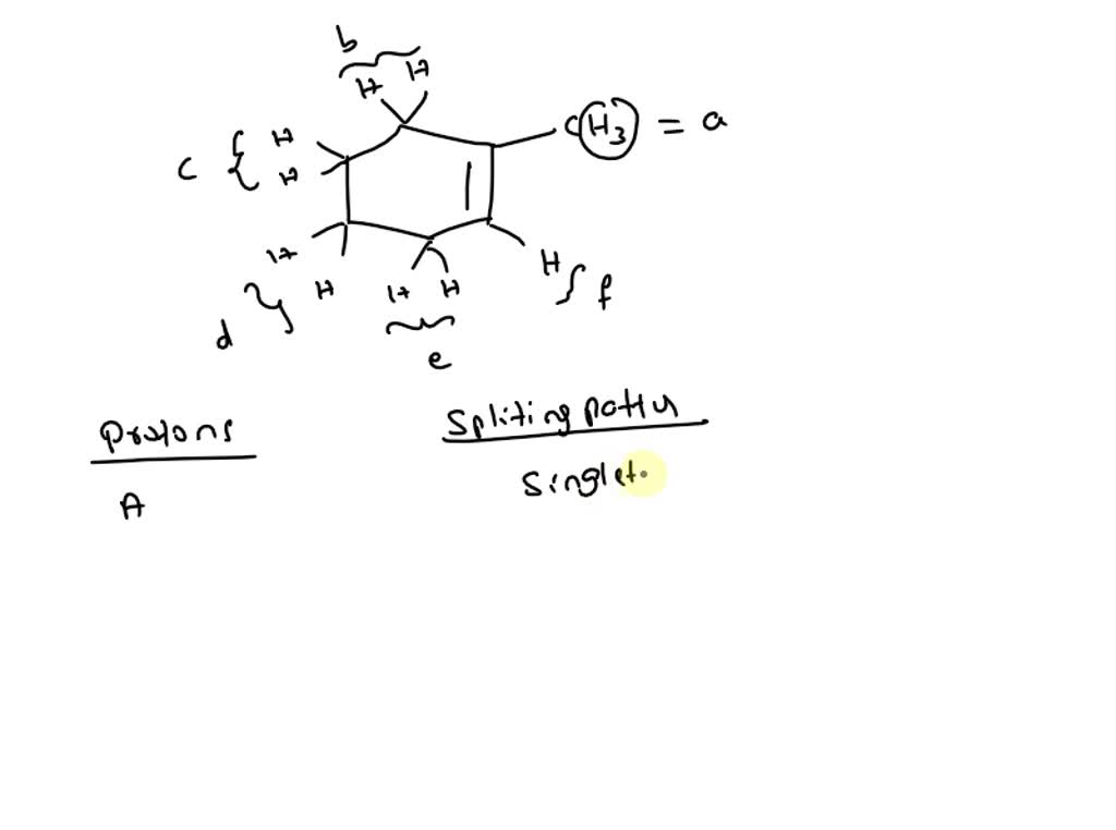 SOLVED: Could someone identify the proton splitting for 1 ...