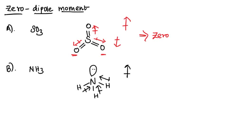 SOLVED: Question 7 Which compound(s) would have a dipole moment of zero ...