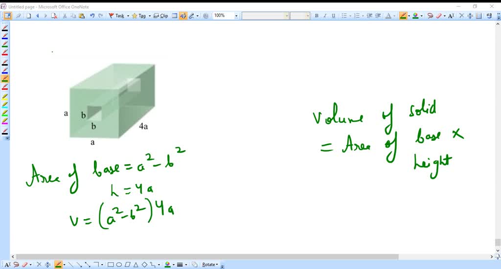 SOLVED: a) Find the volume of the shaded figure by subtracting the ...