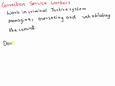 Which descriptions offer examples of correction services...