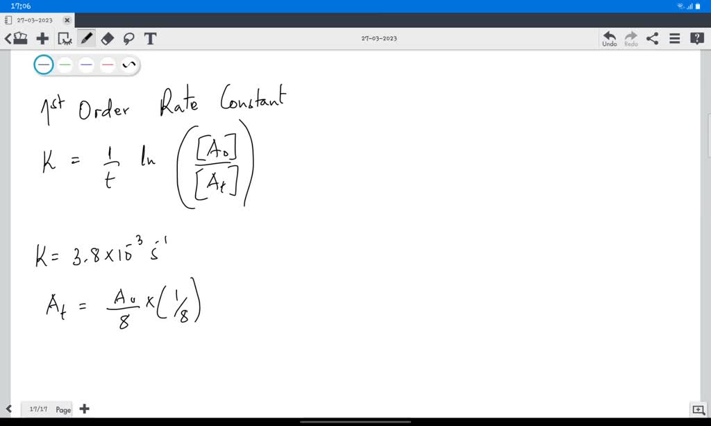 Solved A Certain First Order Reaction Has A Rate Constant Of 7 30 × 10