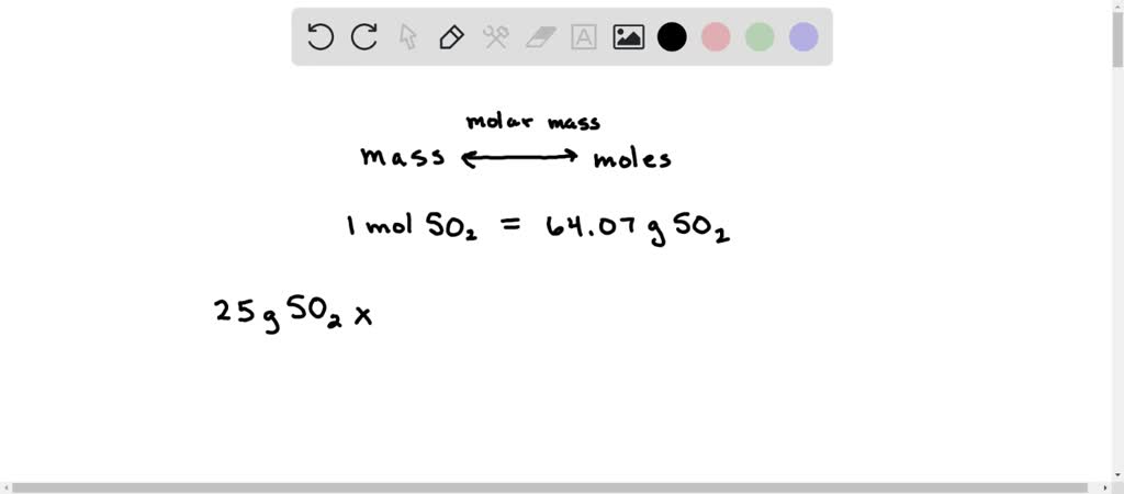 SOLVED: Find the moles of sulfur produced, if 2.5 moles of sulfur ...