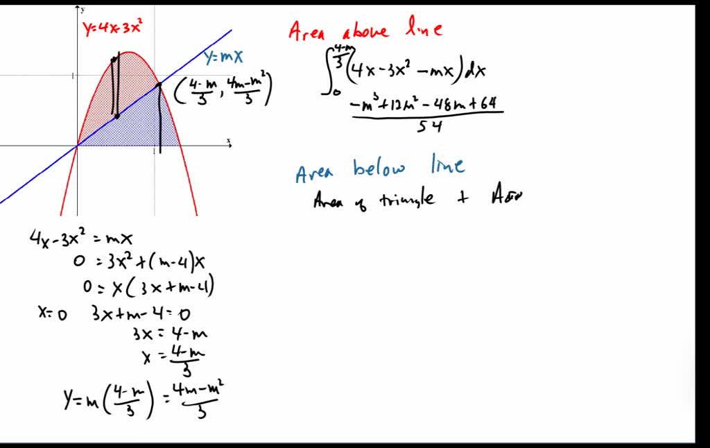 SOLVED: point) There is a line through the origin that divides the ...