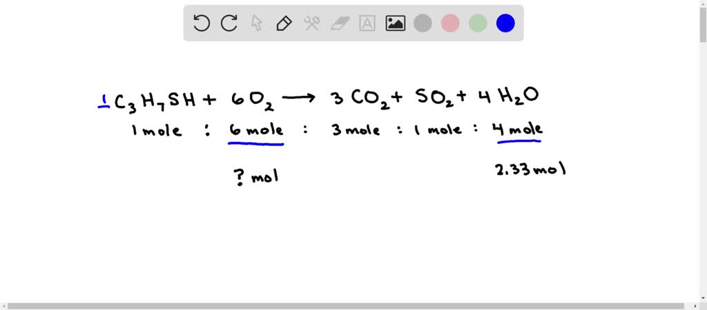 SOLVED: Consider the following reaction. How many moles of oxygen are ...