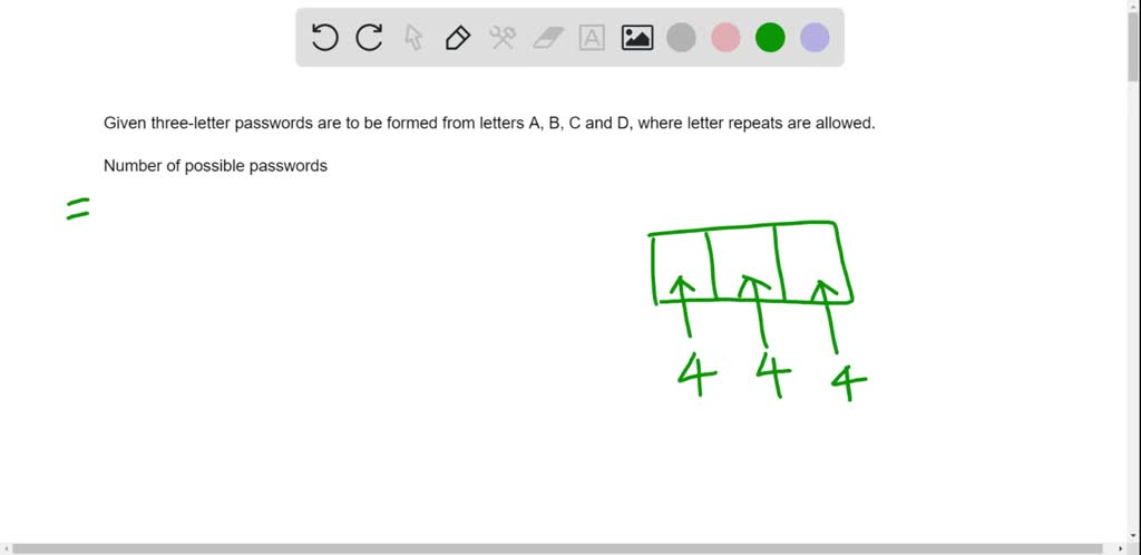 SOLVED: The letters A, B, C,and D are used to form three-letter ...